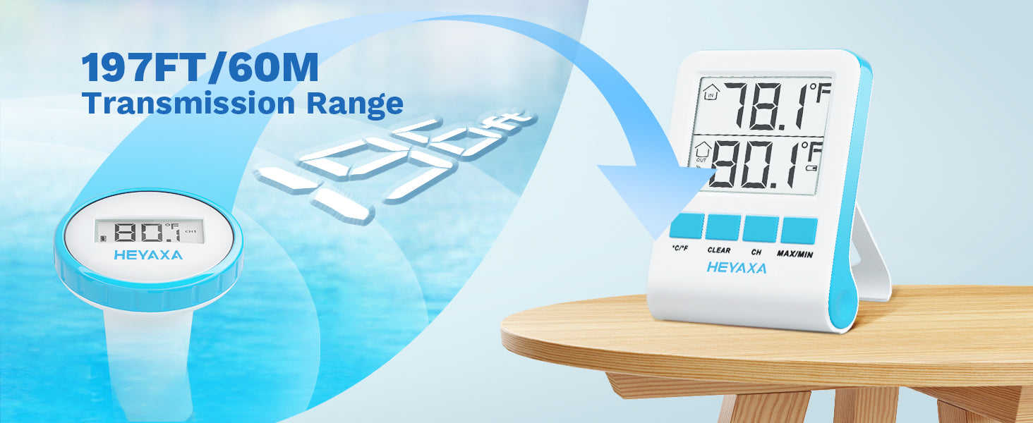 Heyaxa Wireless Pool Thermometer
